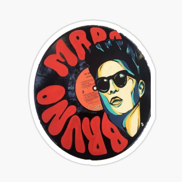 "Bruno mars" Sticker for Sale by bosistorStudios | Redbubble