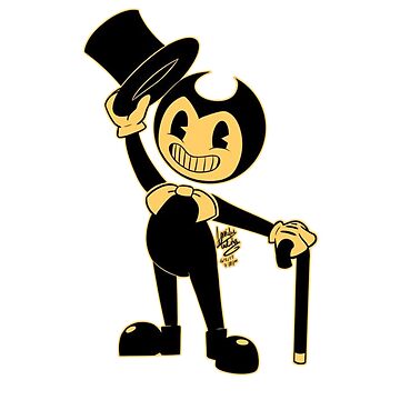 "bendy and the ink machine - keep smile" Sticker for Sale by artist ...