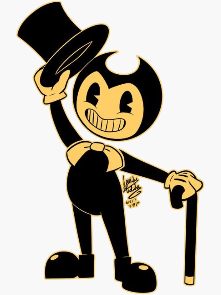 "bendy and the ink machine - keep smile" Sticker for Sale by artist ...