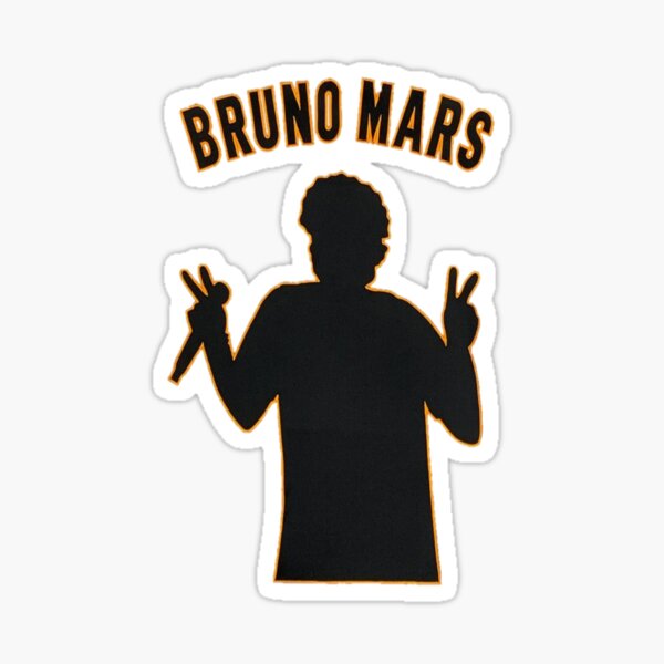 "Bruno mars" Sticker for Sale by bosistorStudios | Redbubble