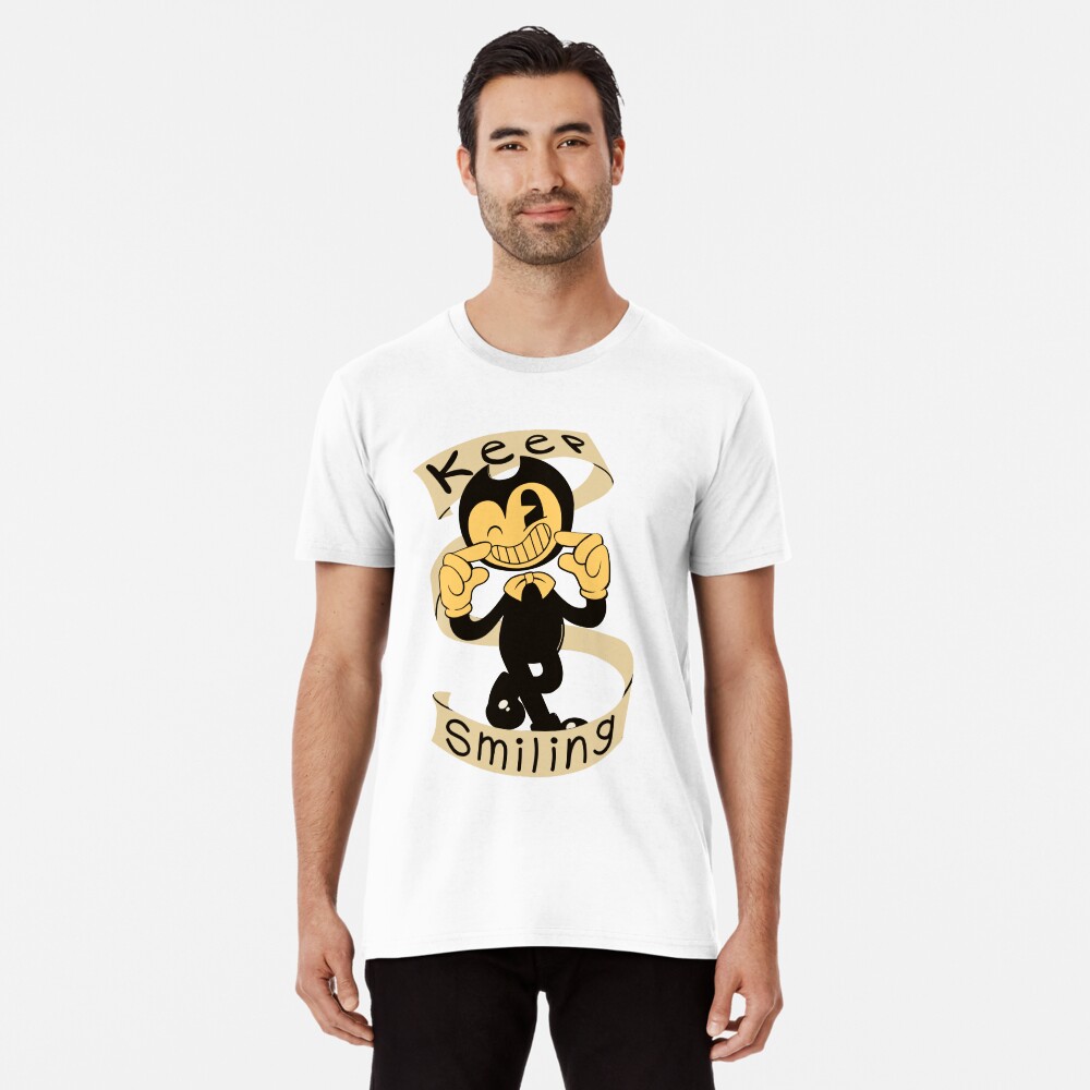 "bendy and the ink machine - keep smiling" Sticker for Sale by artist ...