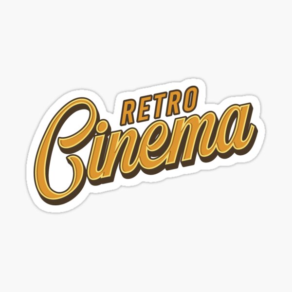 "Retro Cinema" Sticker for Sale by Islanr | Redbubble