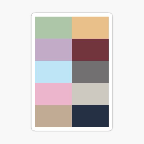 "Taylor Swift Eras Colors" Sticker for Sale by Ewhitehousee | Redbubble