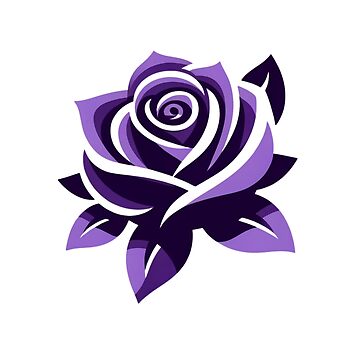 "Purple Rose Logo" Sticker for Sale by NeatSplash | Redbubble