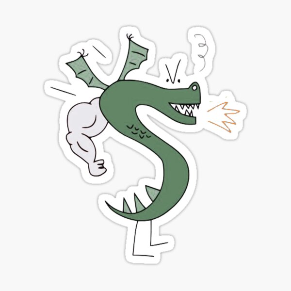 "trogdor art" Sticker for Sale by infinitty art | Redbubble