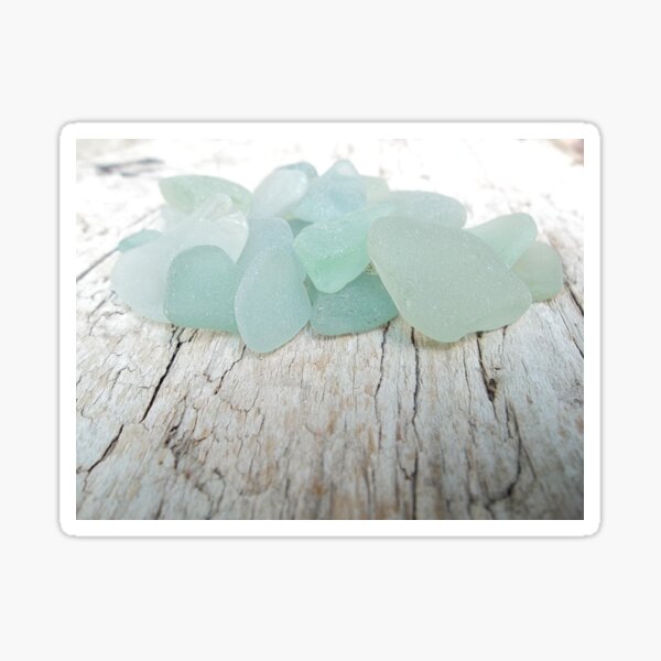 "Sea Foam Sea Glass Small Collection Light and Bright" Sticker for Sale ...