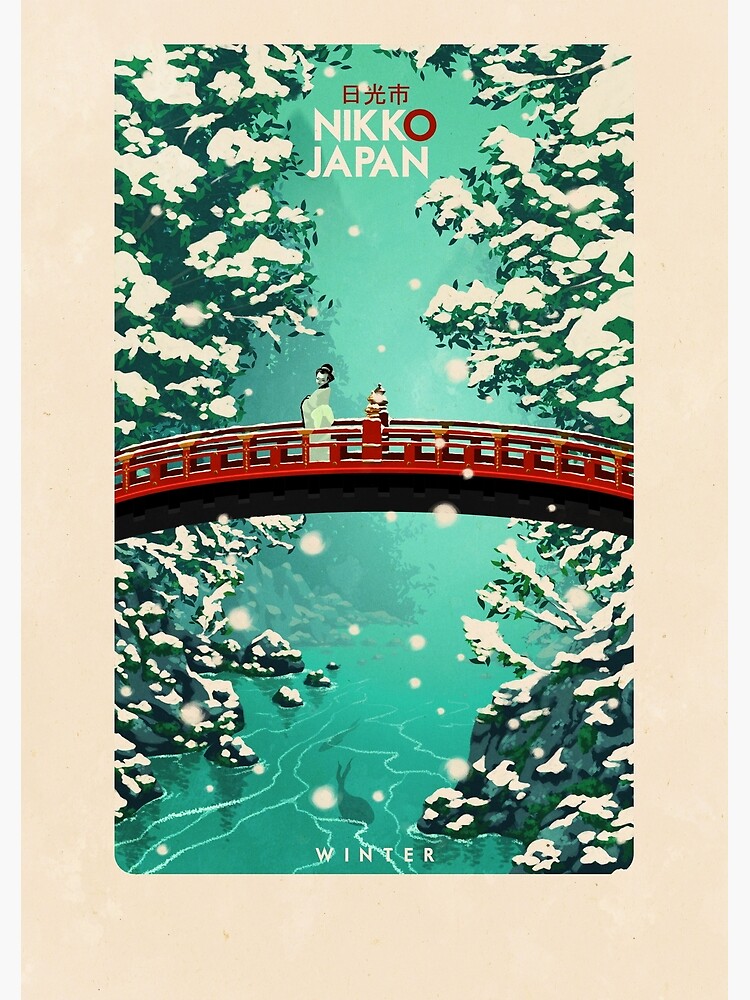 "Travel Posters - Nikko Winter Japan" Poster for Sale by ruiricardo ...