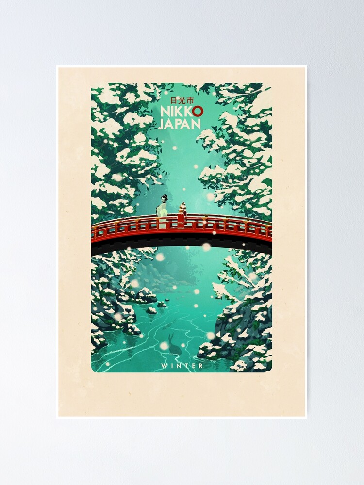 "Travel Posters - Nikko Winter Japan" Poster for Sale by ruiricardo ...