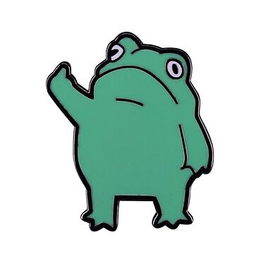 "frog middle finger meme" Sticker for Sale by nataliebrownnn | Redbubble