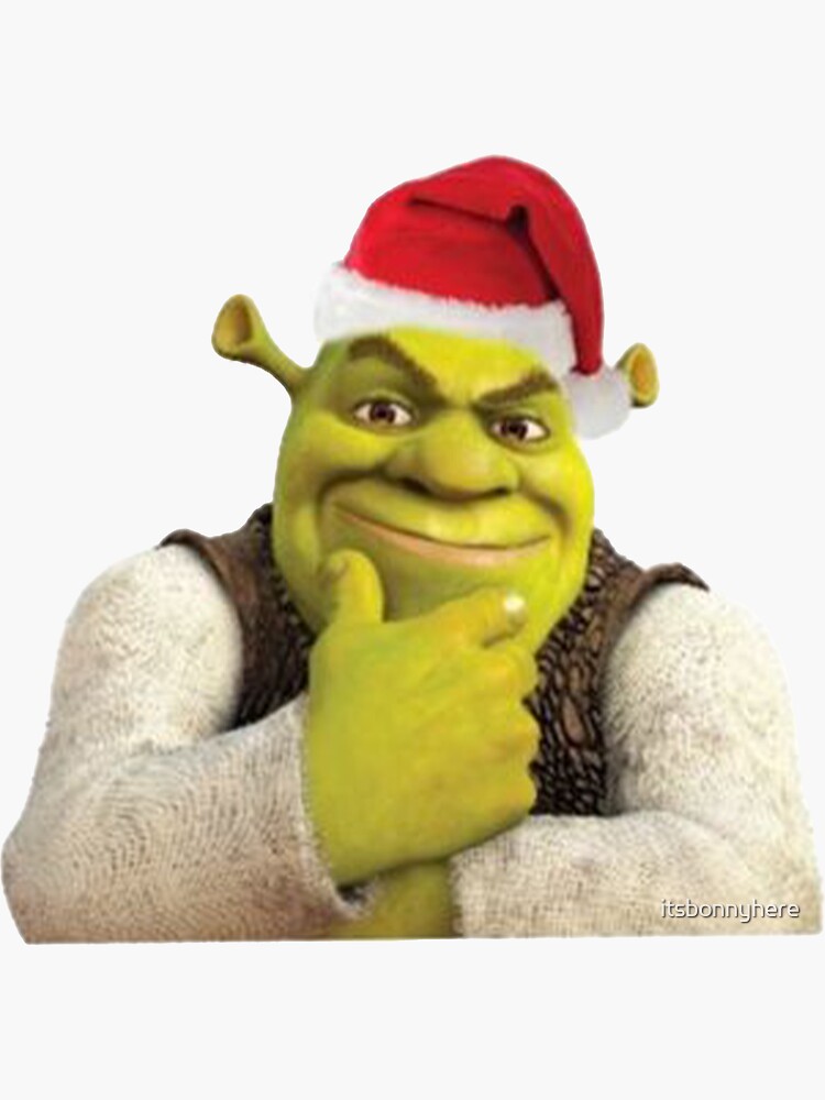 Shrek Christmas Memes 2) Christmas AI Generated Card Shrek As Santa