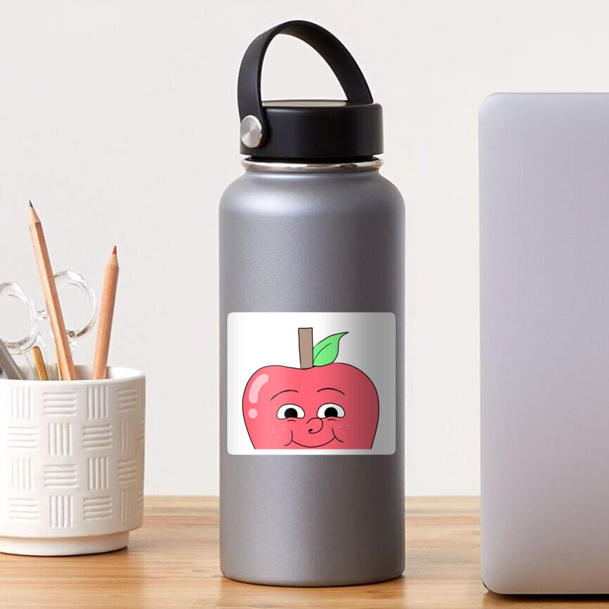 "Apple's face" Sticker for Sale by gross-girl99 | Redbubble