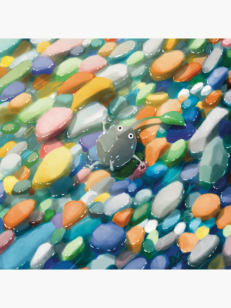 "Pebble Puddles" Sticker for Sale by KingKat888 | Redbubble