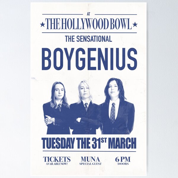 "Copy of Boygenius Concert" Poster for Sale by ellalbrettt | Redbubble