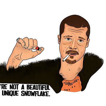 "Fight Club- Beautiful and Unique Snowflake" Sticker for Sale by Magda ...