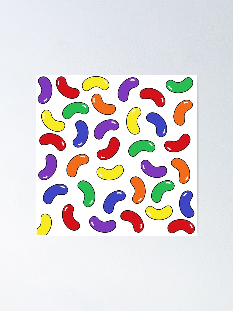 "Jelly Bean Pattern" Poster by BaconPancakes21 | Redbubble