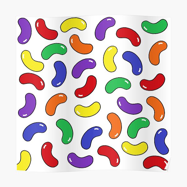 "Jelly Bean Pattern" Poster by BaconPancakes21 | Redbubble