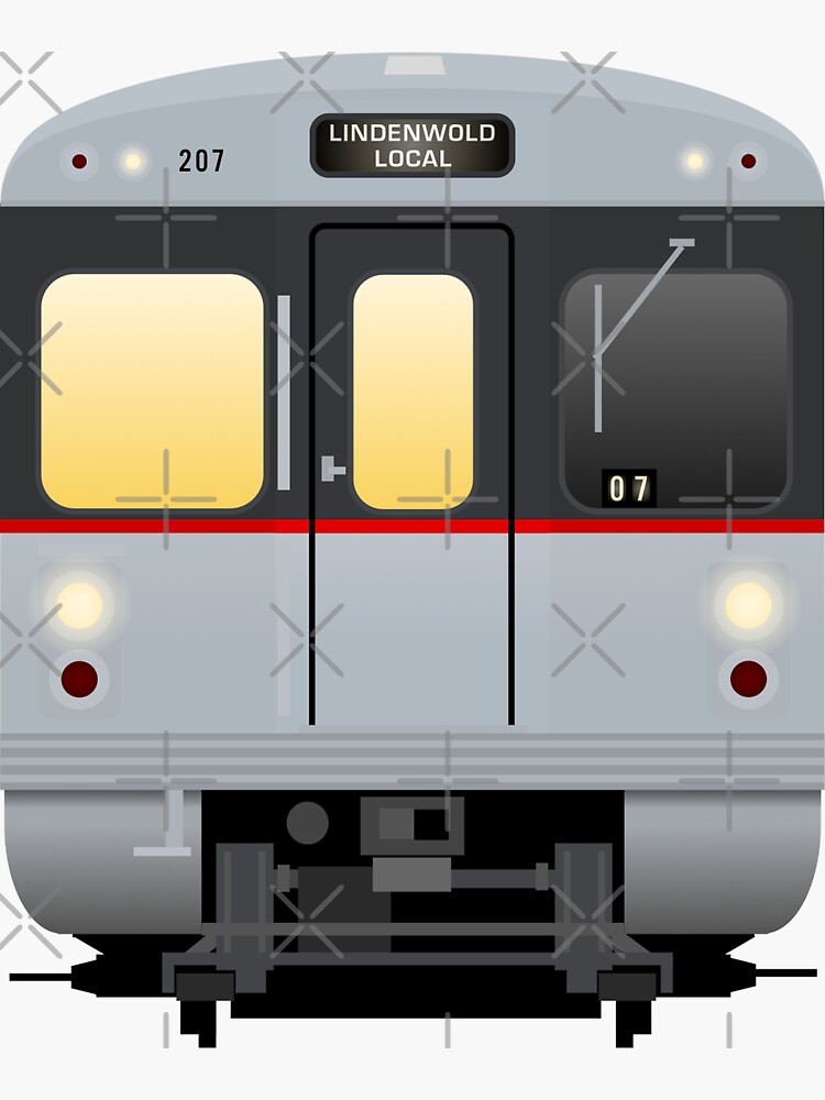 "PATCO High-Speed Line Budd Train (Legacy)" Sticker for Sale by ...