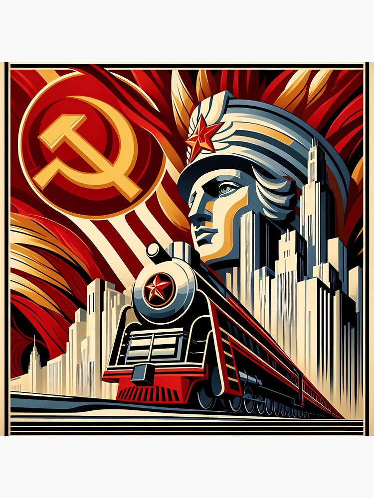 "Soviet Propaganda Poster" Sticker for Sale by ClassicRetroism | Redbubble
