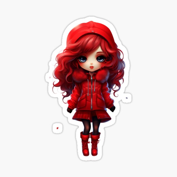 "Cute Chibi, Gothic Chibi Fantasy, Mystical Chibi, " Sticker for Sale ...