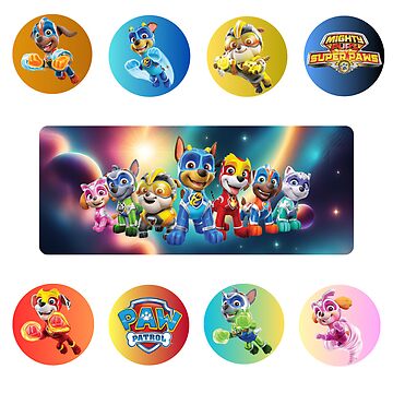 "Paw Patrol Mighty Pups" Sticker by SebasthianStore | Redbubble