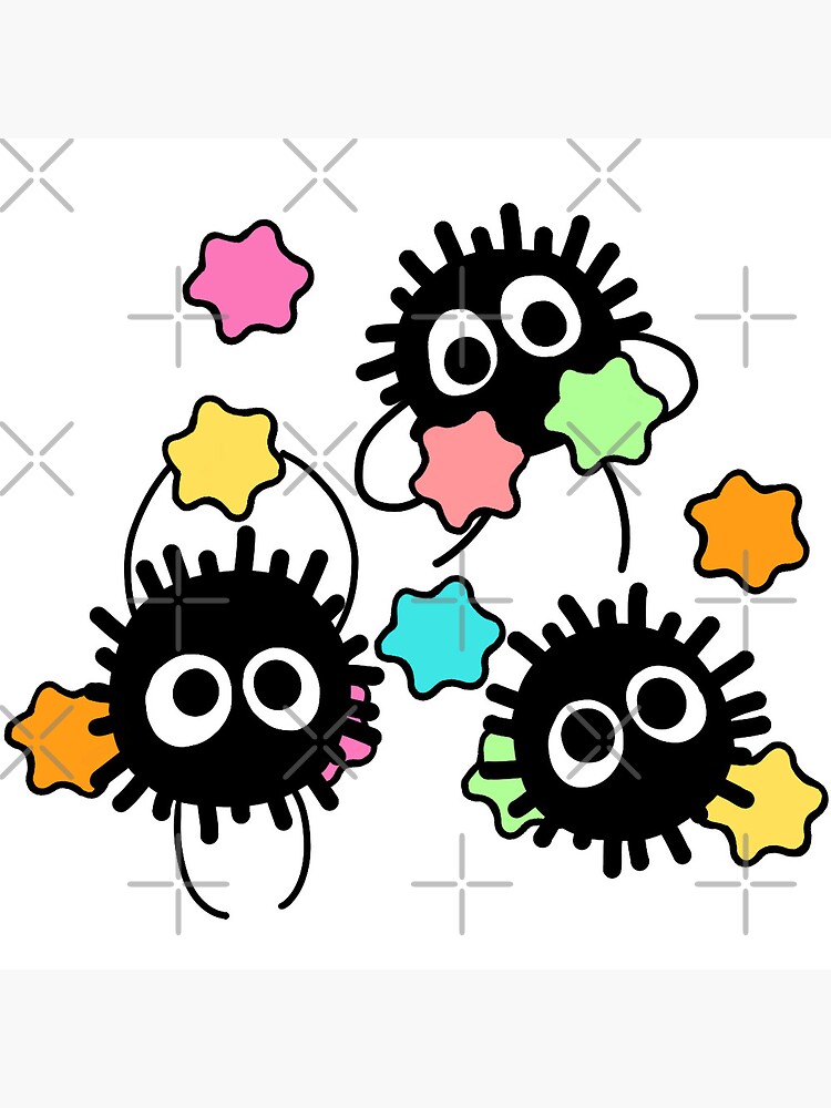 "Happy Soot Sprites" Art Print for Sale by colorcover | Redbubble