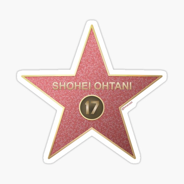 "Hollywood Walk of Fame - Ohtani 17" Sticker for Sale by TheBmacz ...