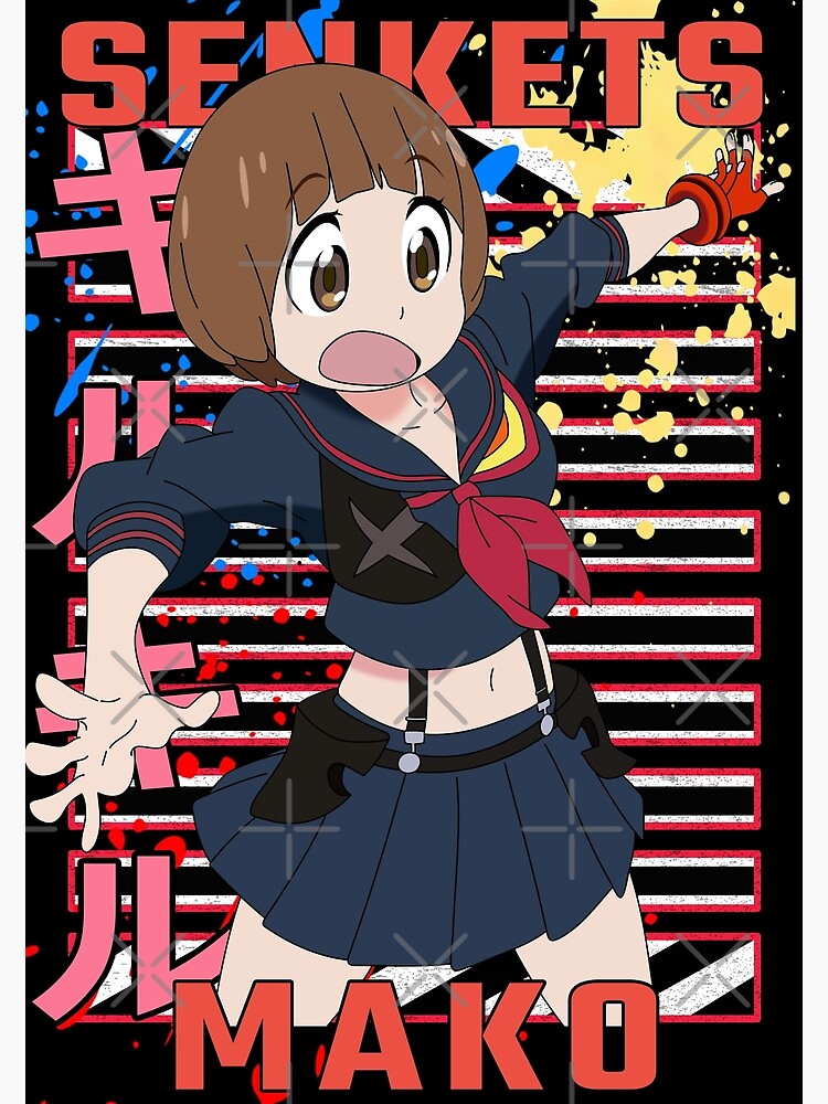 "Mako Mankanshoku Kill la Kill Urban Anime Design " Poster for Sale by ...