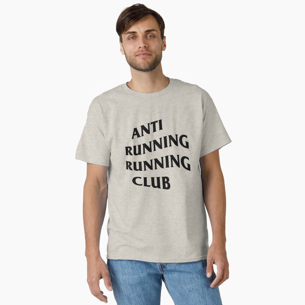 "Anti Running Running Club-White" Sticker for Sale by anuggra | Redbubble