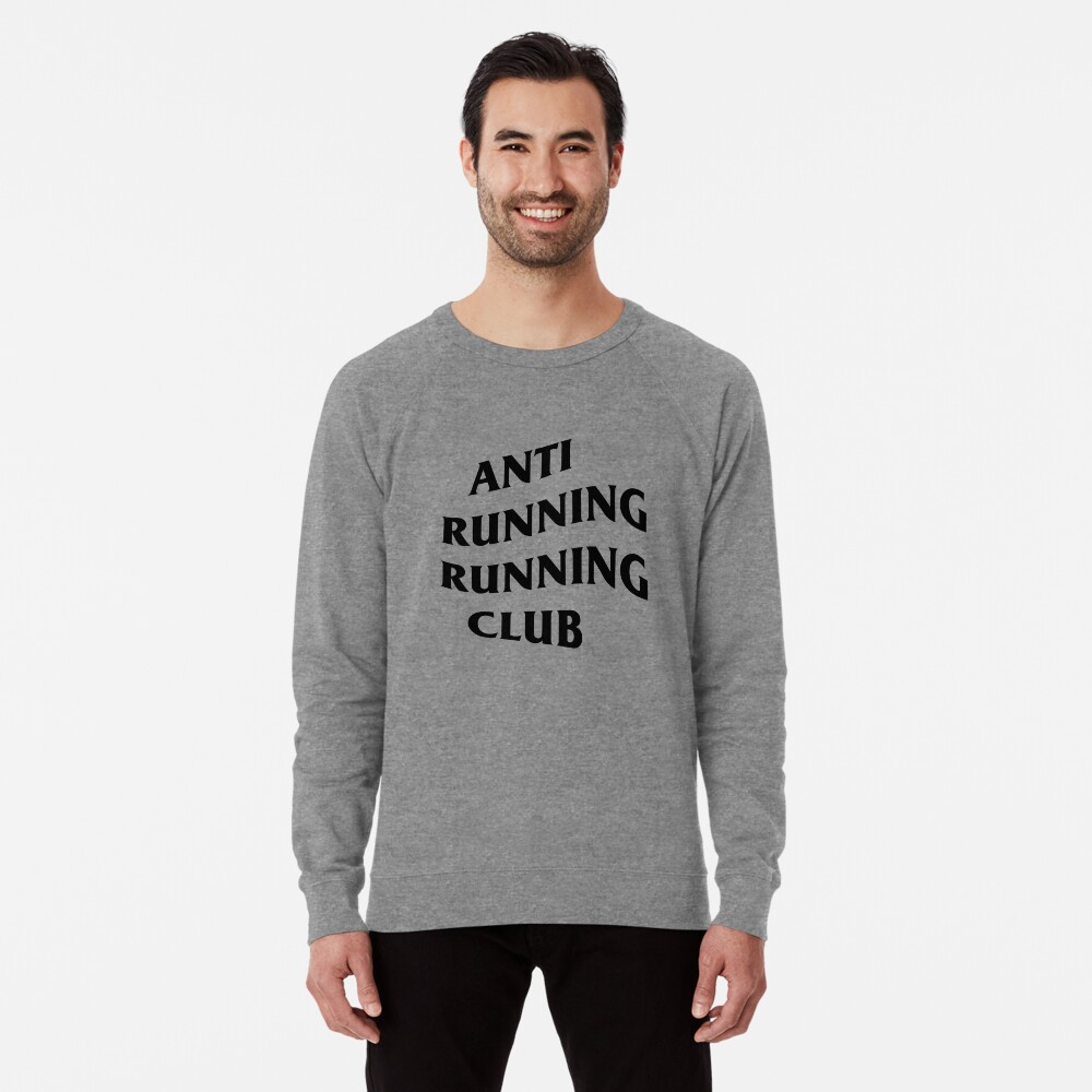 "Anti Running Running Club-White" Sticker for Sale by anuggra | Redbubble