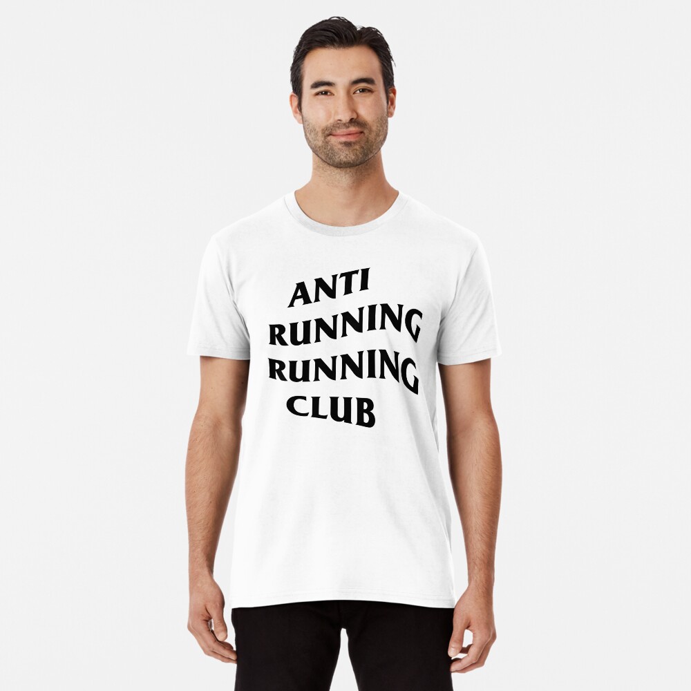 "Anti Running Running Club-White" Sticker for Sale by anuggra | Redbubble