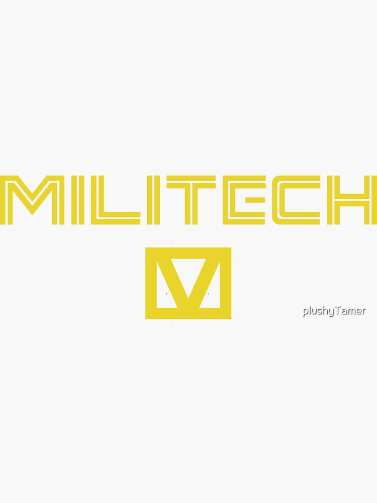 "Militech -CyberPunk- Yellow" Sticker for Sale by plushyTamer | Redbubble