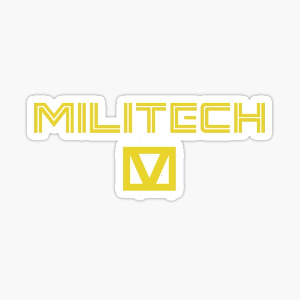 "Militech -CyberPunk- Yellow" Sticker for Sale by plushyTamer | Redbubble
