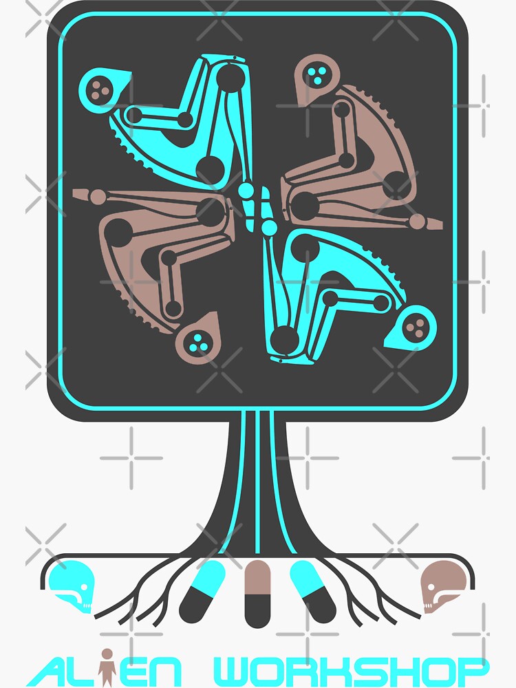 "Alien workshop logo" Sticker for Sale by Giuseppe Romeo | Redbubble