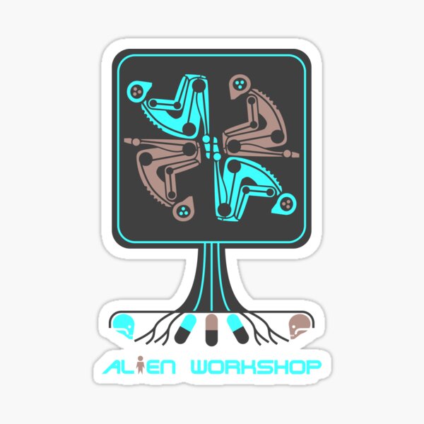 "Alien workshop logo" Sticker for Sale by Giuseppe Romeo | Redbubble