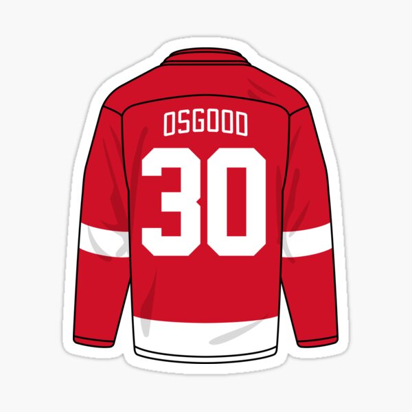 "Chris Osgood Detroit jersey" Sticker for Sale by Tarroi | Redbubble
