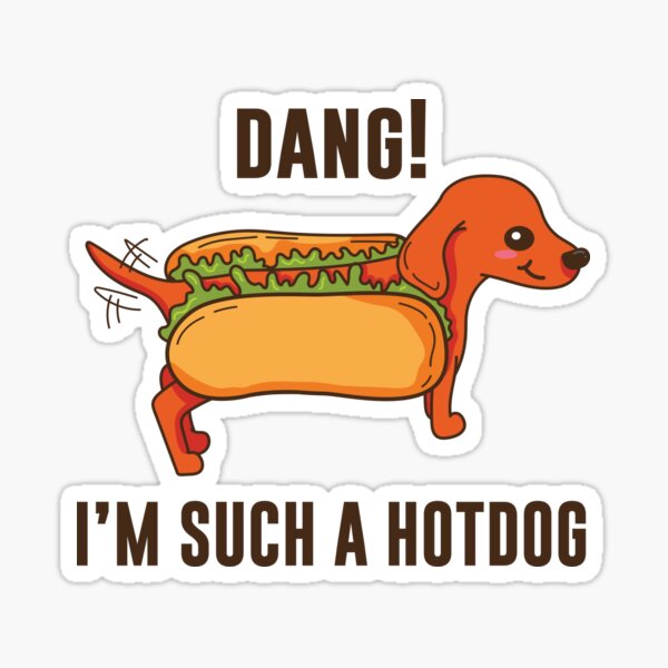 "IDWT HOTDOGGO" Sticker for Sale by Chichiria22 | Redbubble