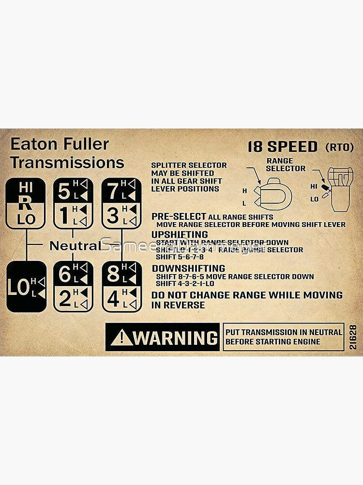 "Eaton Fuller Transmissions" Sticker for Sale by SameeraDammeyer ...