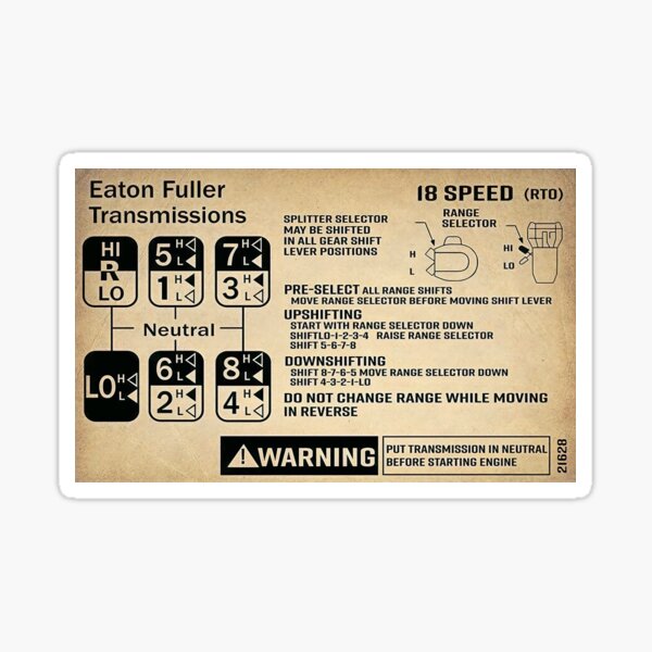 "Eaton Fuller Transmissions" Sticker for Sale by SameeraDammeyer ...