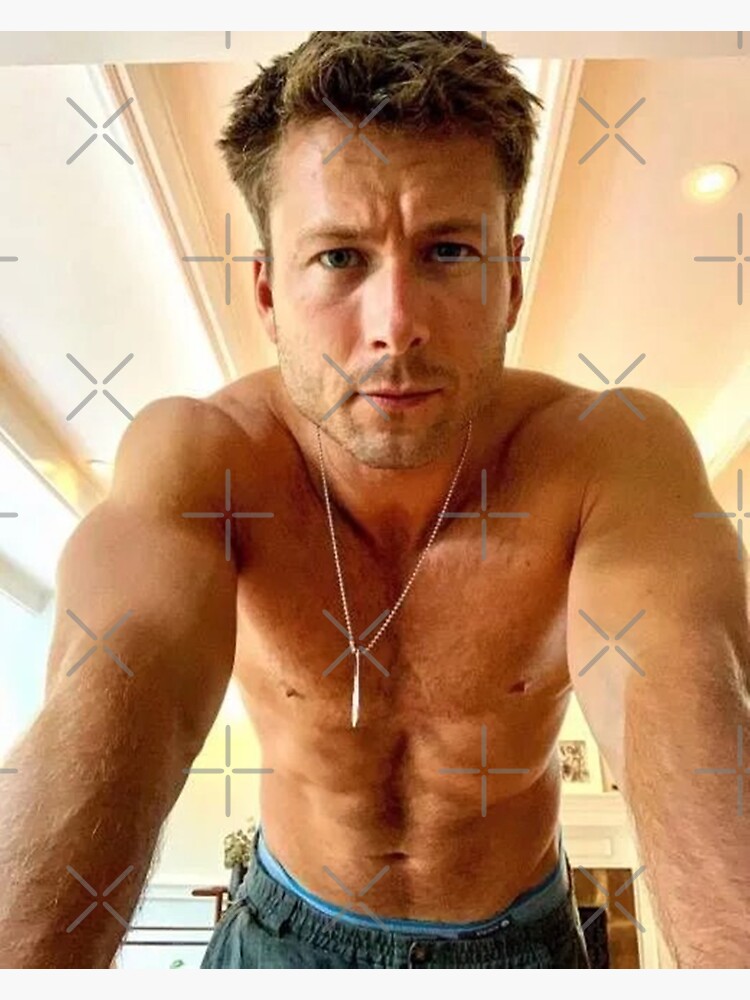 " glen powell shirtless" Sticker for Sale by Okinson | Redbubble