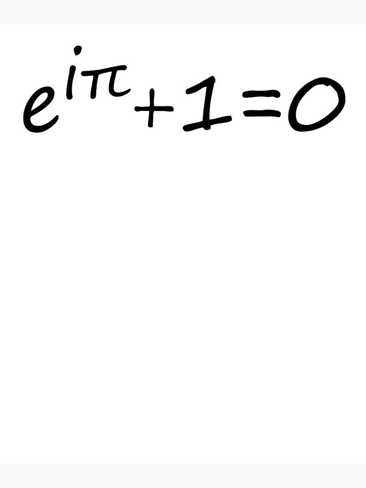 "Euler Formula- Awesome Maths Design" Poster for Sale by the-elements ...