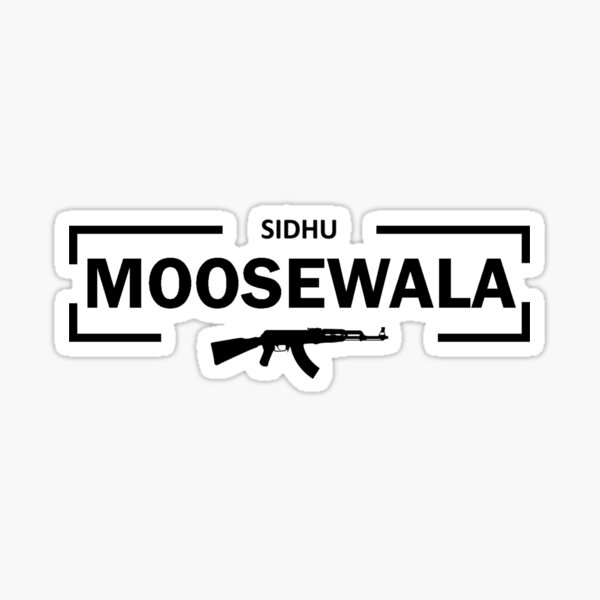"SIDHU MOOSEWALA" Sticker for Sale by Shunukshi | Redbubble
