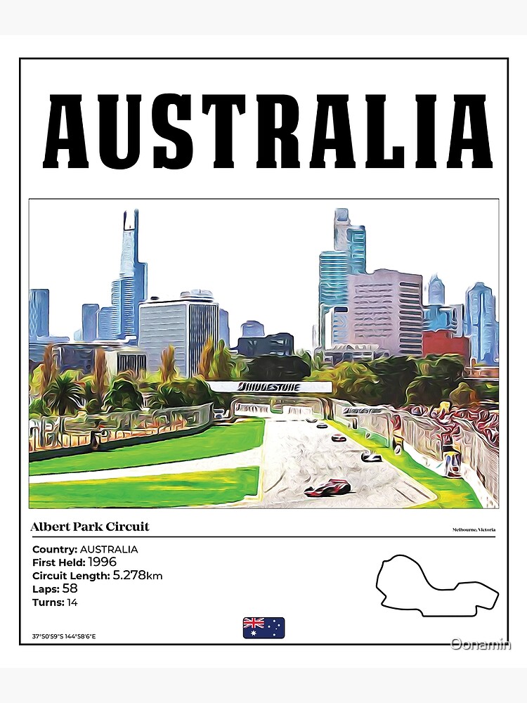 "Australia grand prix" Poster for Sale by Oonamin | Redbubble