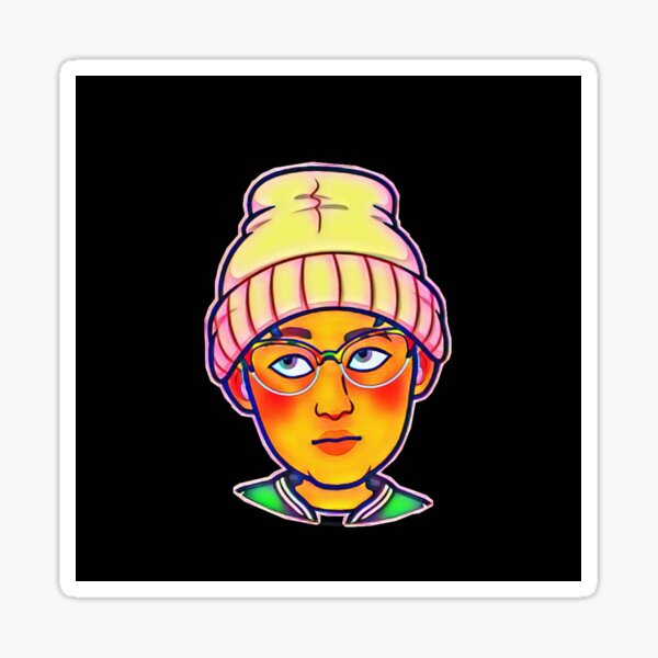 "Cute face expression " Sticker for Sale by Chinnytalker | Redbubble