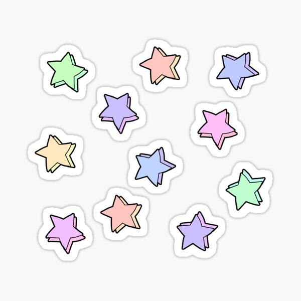 "cute stars" Sticker for Sale by shannonpaints | Redbubble