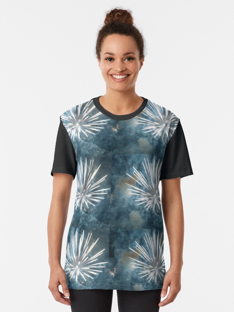 "Fireworks Bursting in Air - Multiple Bursts" T-shirt for Sale by ...