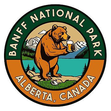 "Vintage Style Banff Decal" Sticker for Sale by zsonn | Redbubble