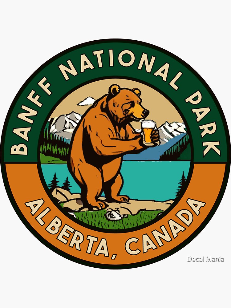 "Vintage Style Banff Decal" Sticker for Sale by zsonn | Redbubble