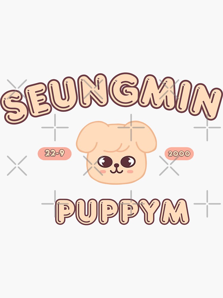 "Stray Kids seungmin - skzoo puppym " Sticker for Sale by My Haven ...