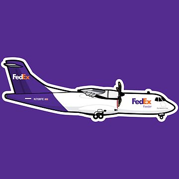 "FedEx ATR 42 Cargo Plane" Sticker for Sale by PilotDecals | Redbubble