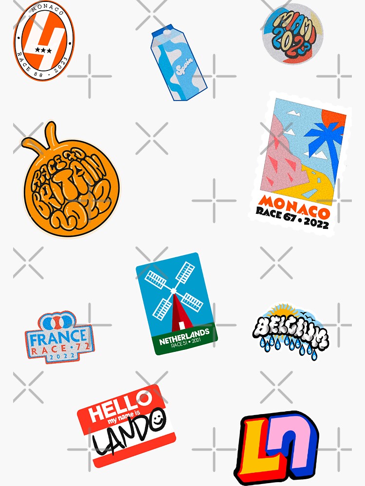 "LN4 Lando Norris Formula 1 Race 100" Sticker for Sale by Romy ...